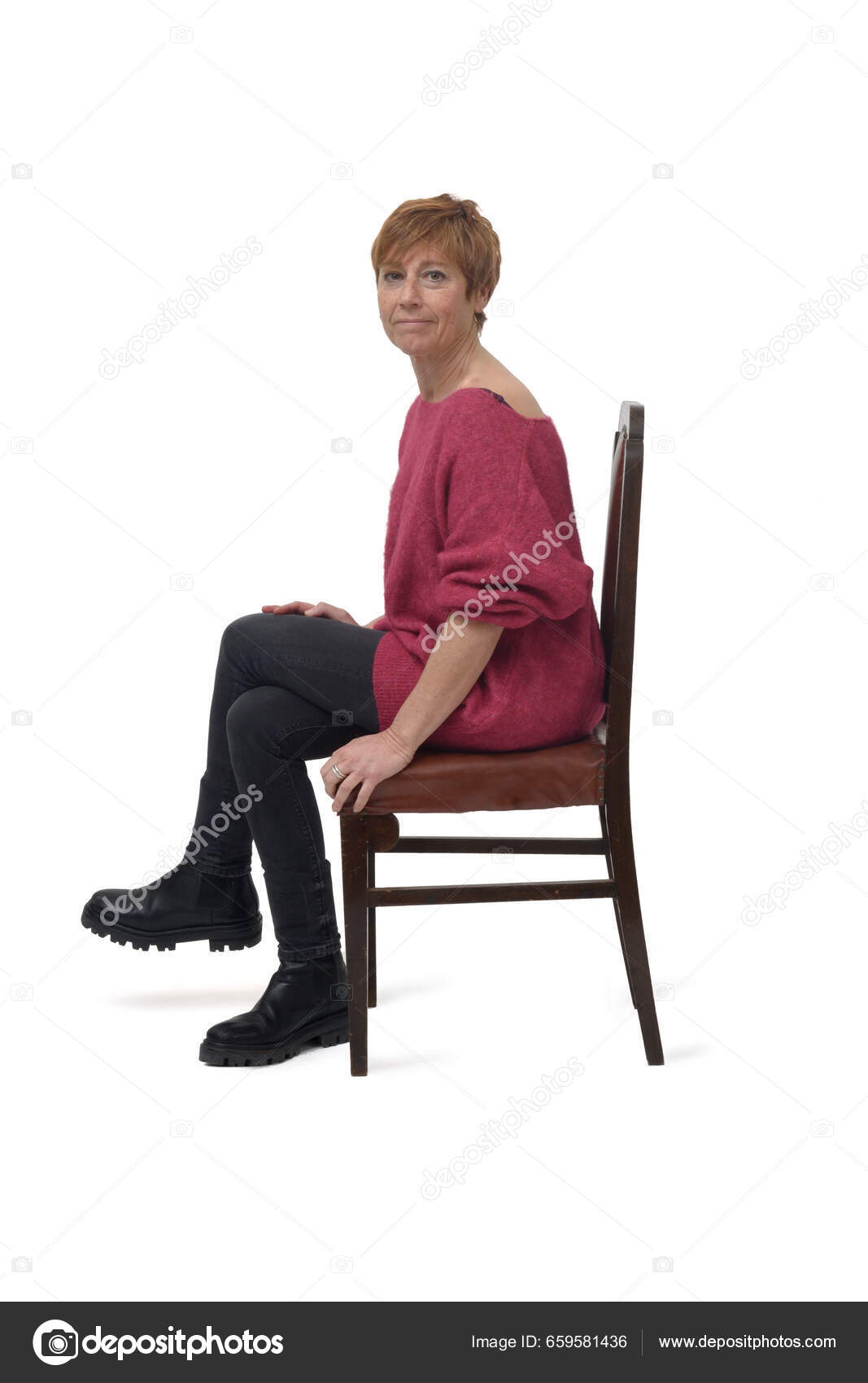 Girl Sitting Cross Legged Side View