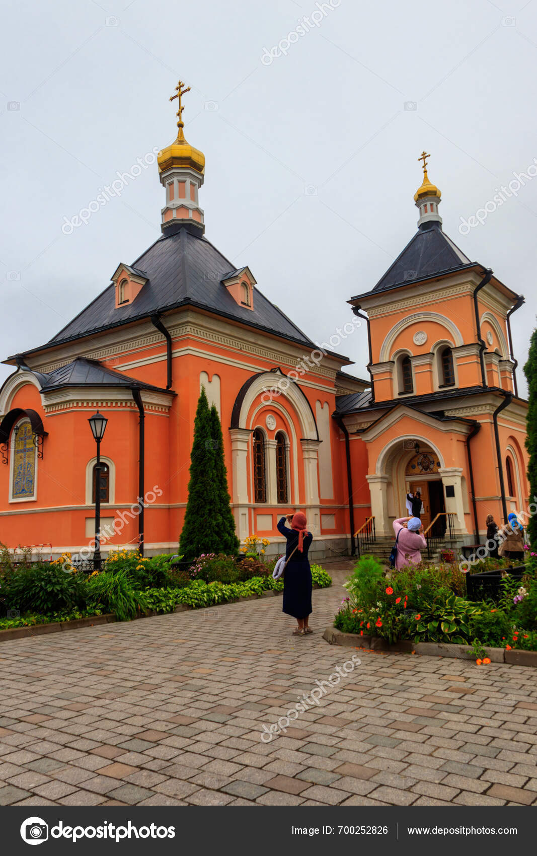 Kozelsk Russia August 2019 Transfiguration Temple Optina Monastery ...