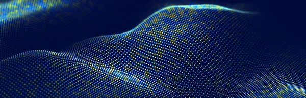 Big data stream. Information technology background. The dynamic wave ...