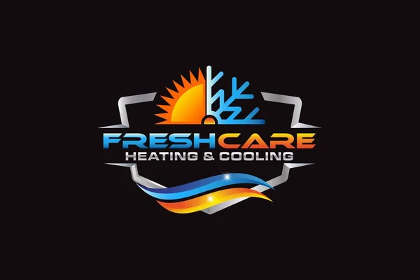 Hvac logo imágenes de stock de arte vectorial | Depositphotos