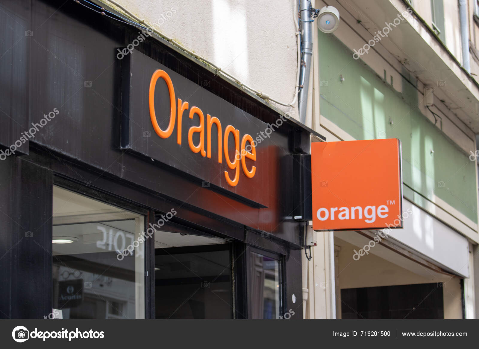 France March 2024 Orange Telecommunications Storefront — Stock ...