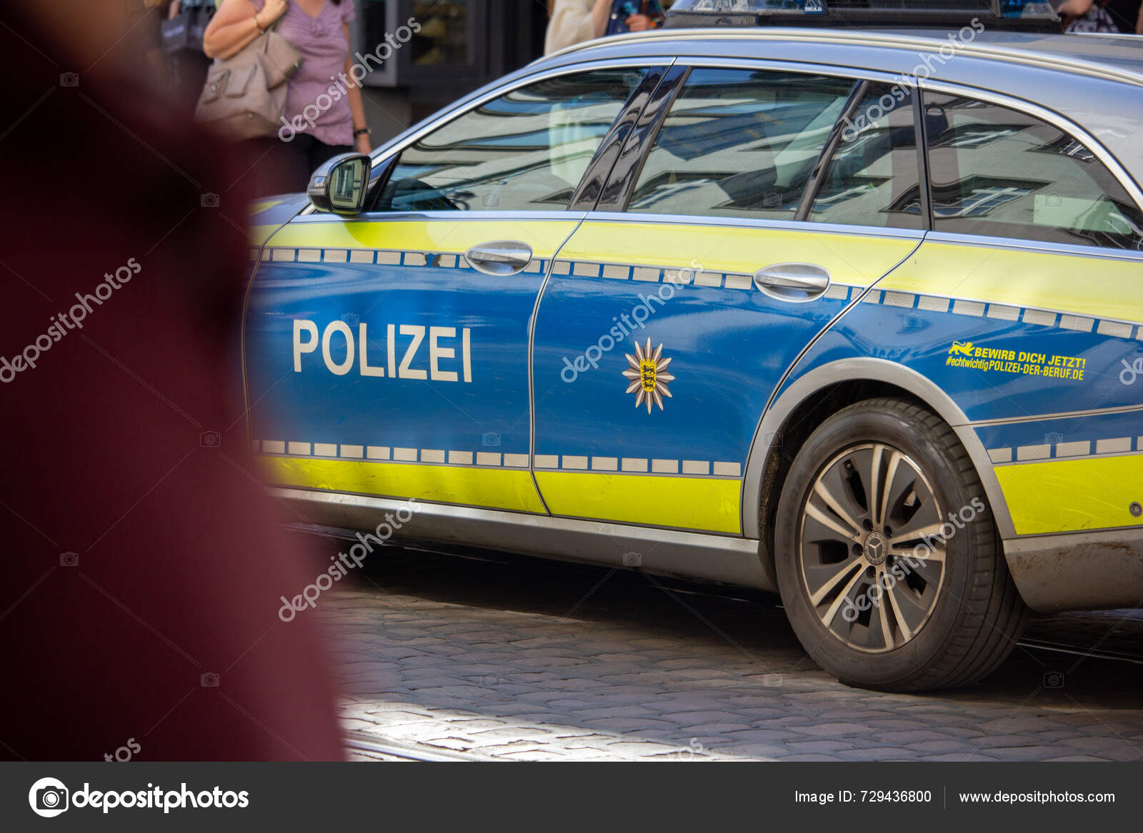 Germany June 2024 German Police Car Street — Stock Editorial Photo ...