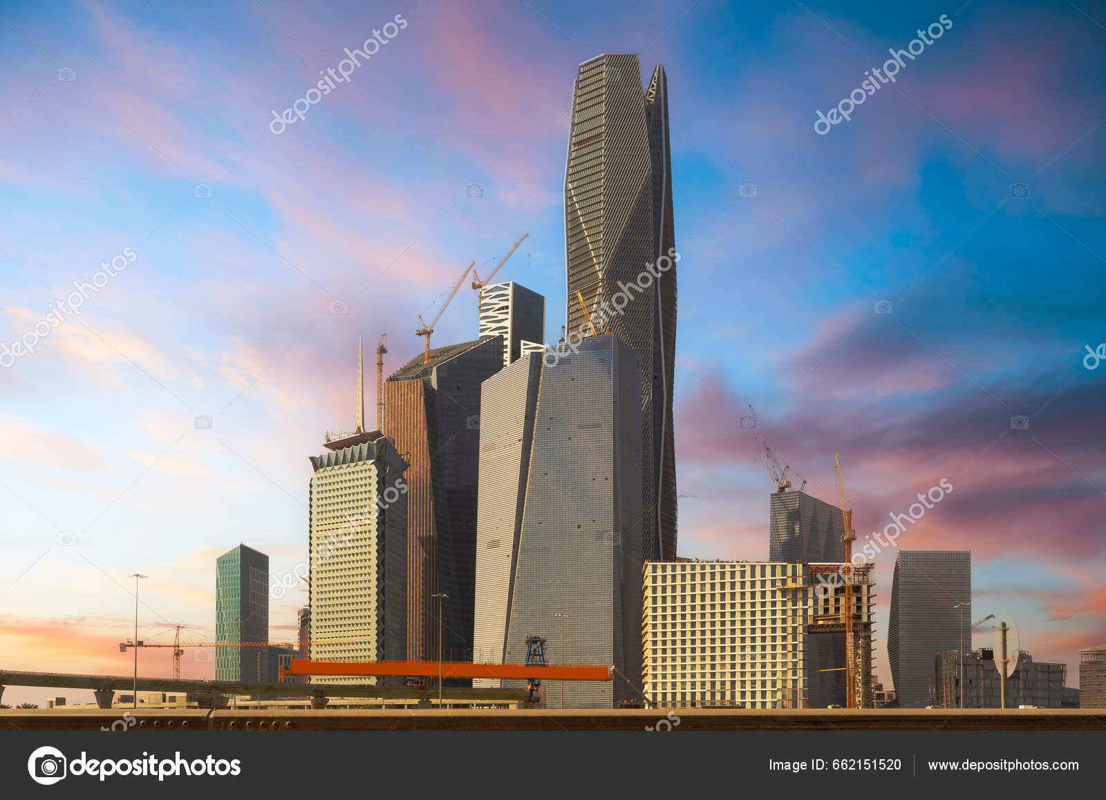 Riyadh Saudi Arabia Ksa December 2017 New Buildings Being Constructed ...