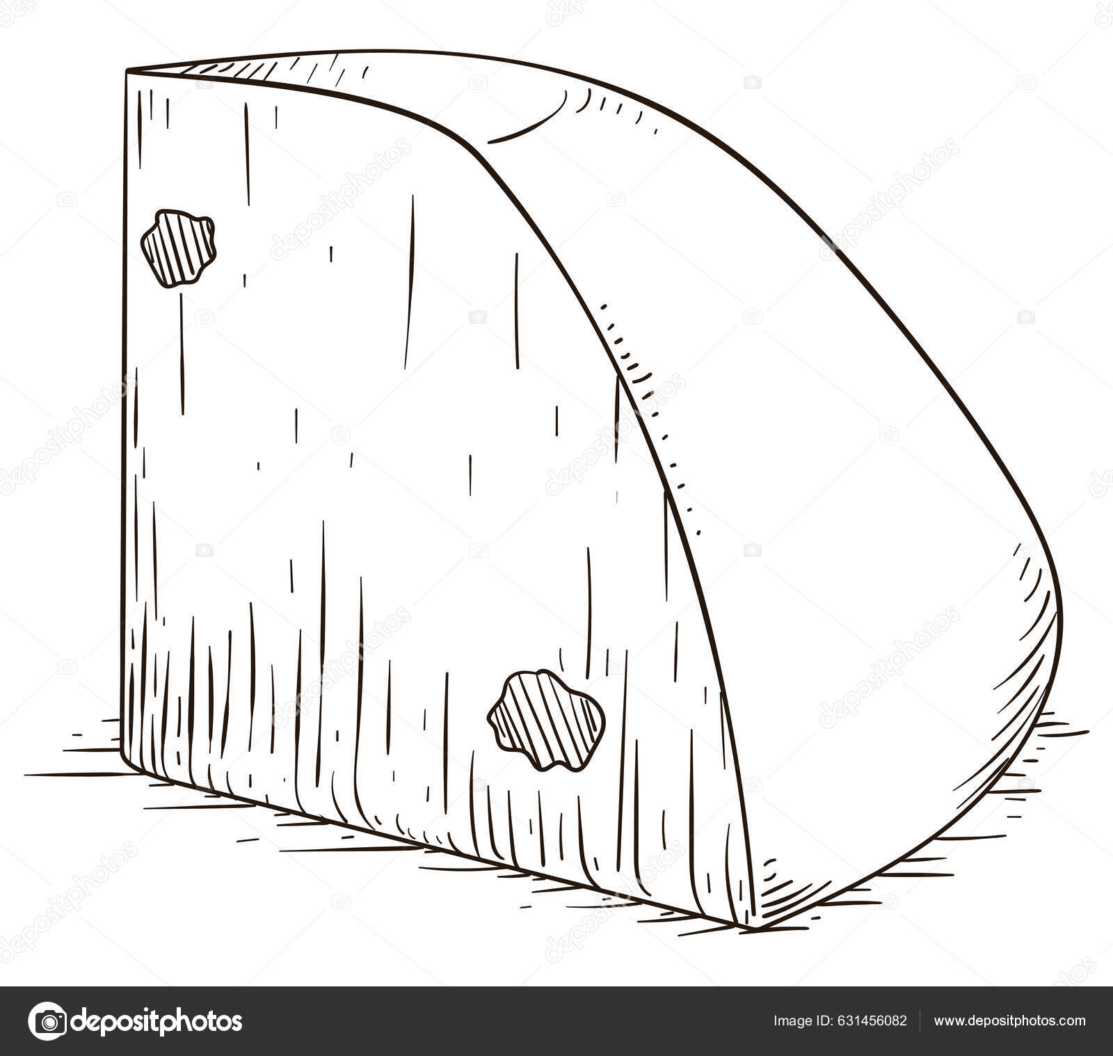 Tasty Custard Slice Raisins Toppings Ready Enjoy Design Hand Draw Stock ...