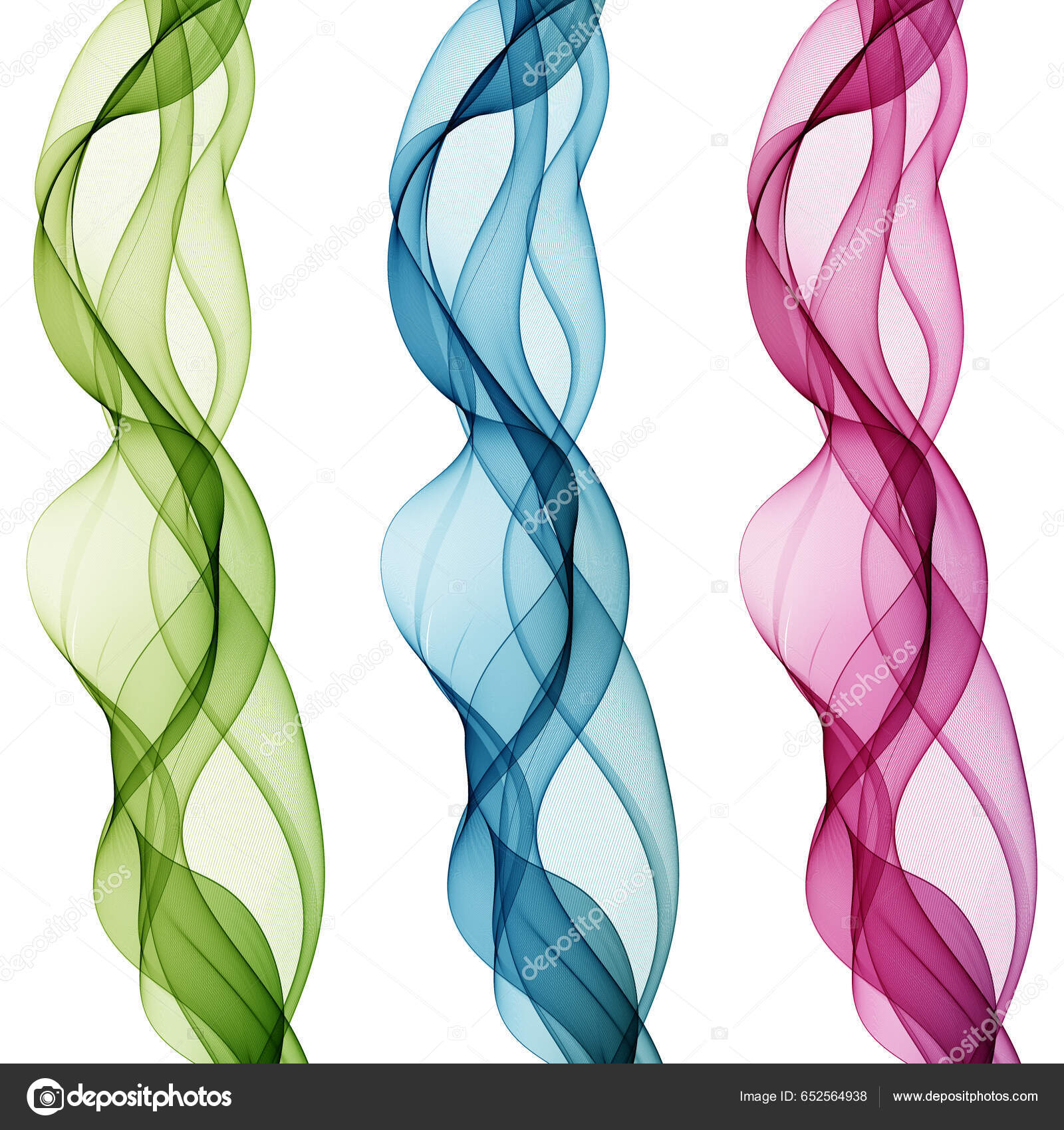 Set Colored Waves Abstract Graphics Stock Vector by ©MaksimTomko91 ...
