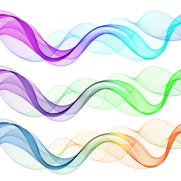 Set Colored Waves Abstract Graphics Stock Vector by ©MaksimTomko91 ...