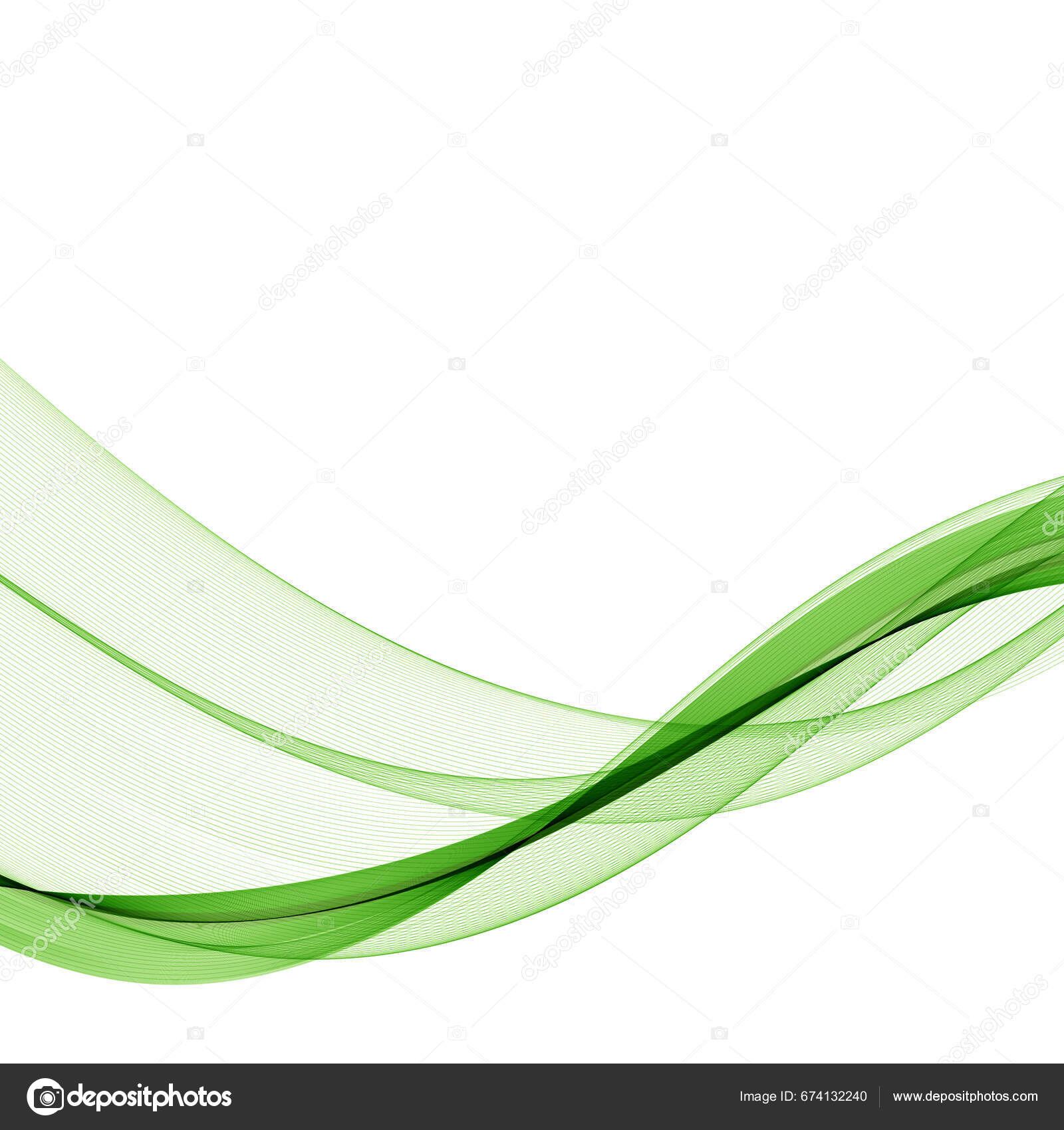 Green Vector Wave Abstract Background Stock Vector by ©MaksimTomko91 ...