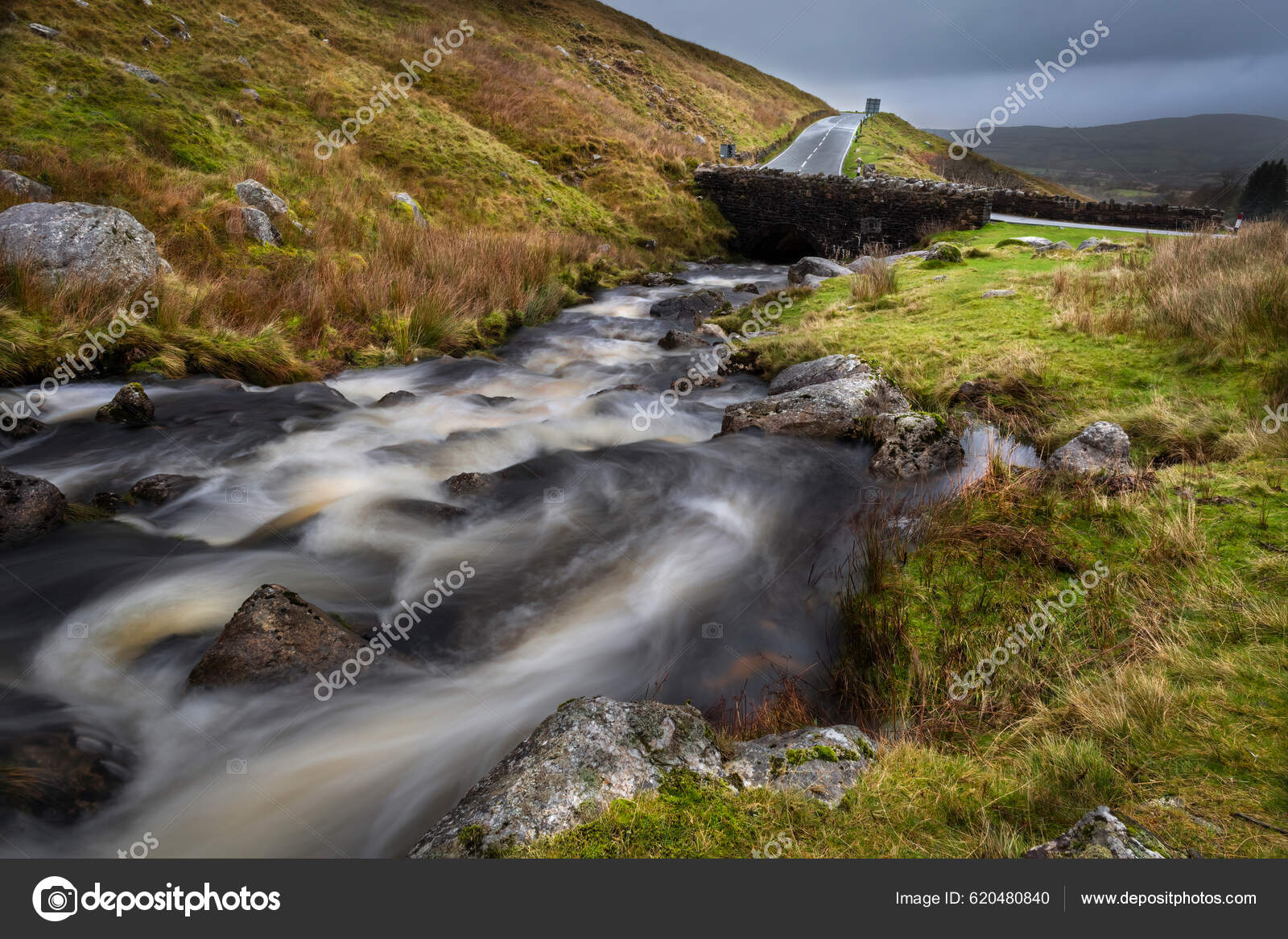 Afon Clydach River Black Mountain A4069 Popular Road Drivers South ...