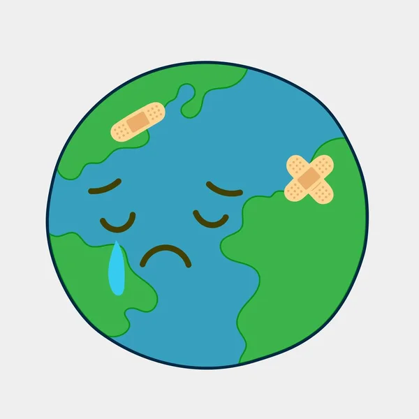 100,000 Sad planet earth Vector Images | Depositphotos