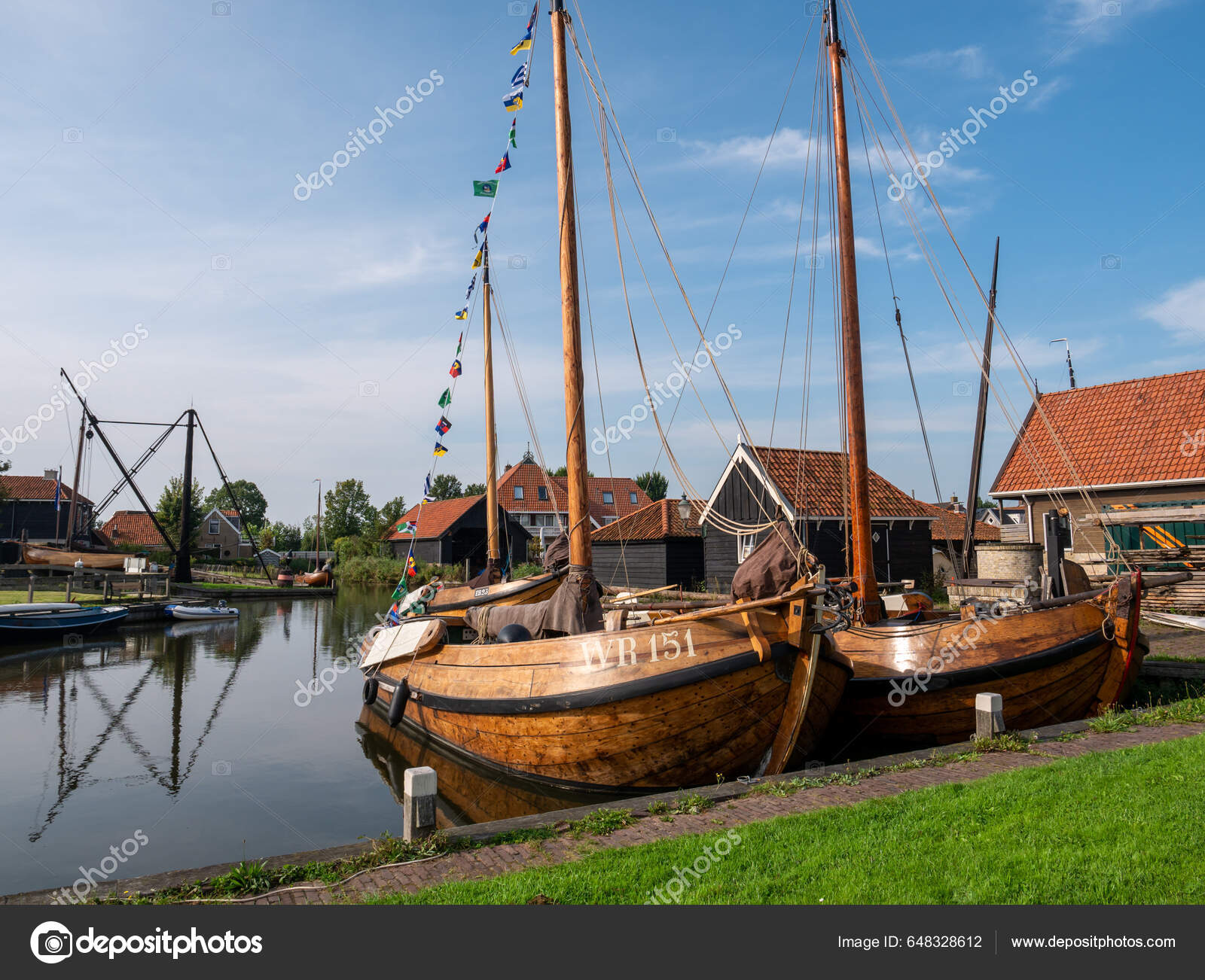 Workum Netherlands Sep 2021 Traditional Shipyard Scheepstimmerwerf ...
