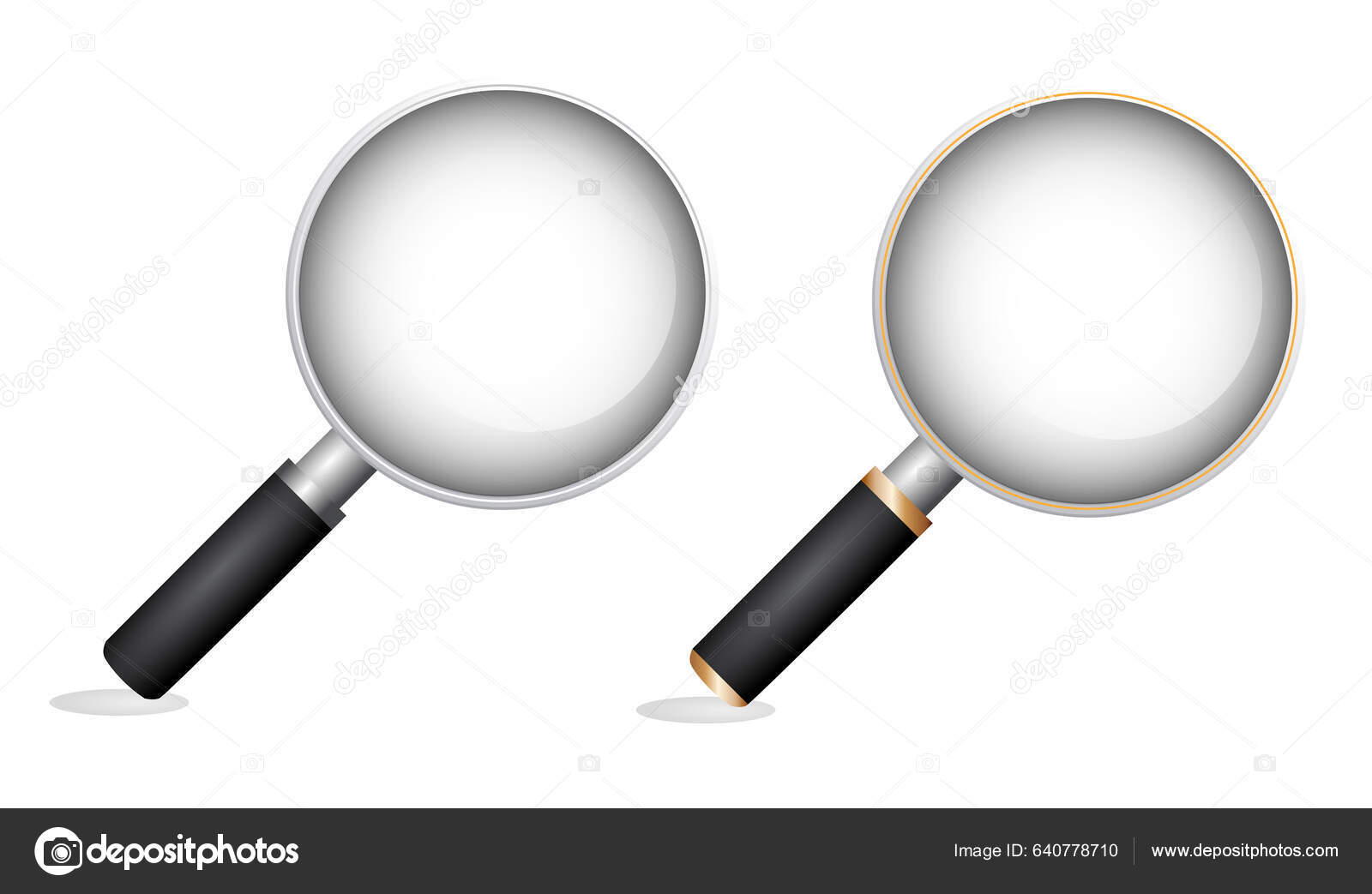 Ilustración Lupa Realista Aislado Vector de stock #640778710 de ...