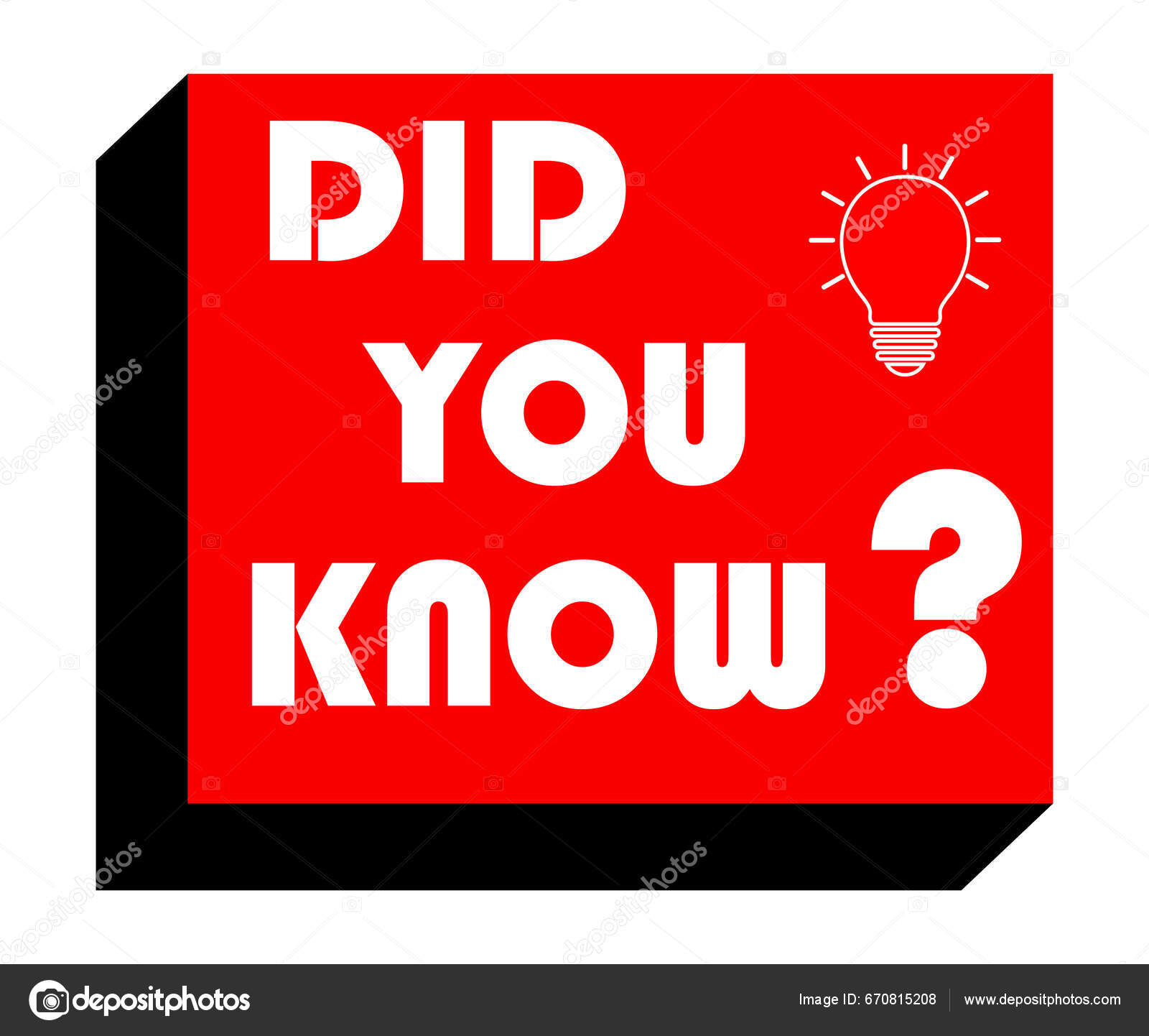 Did You Know Banner Text Did You Know Design Typography Stock Vector by ...