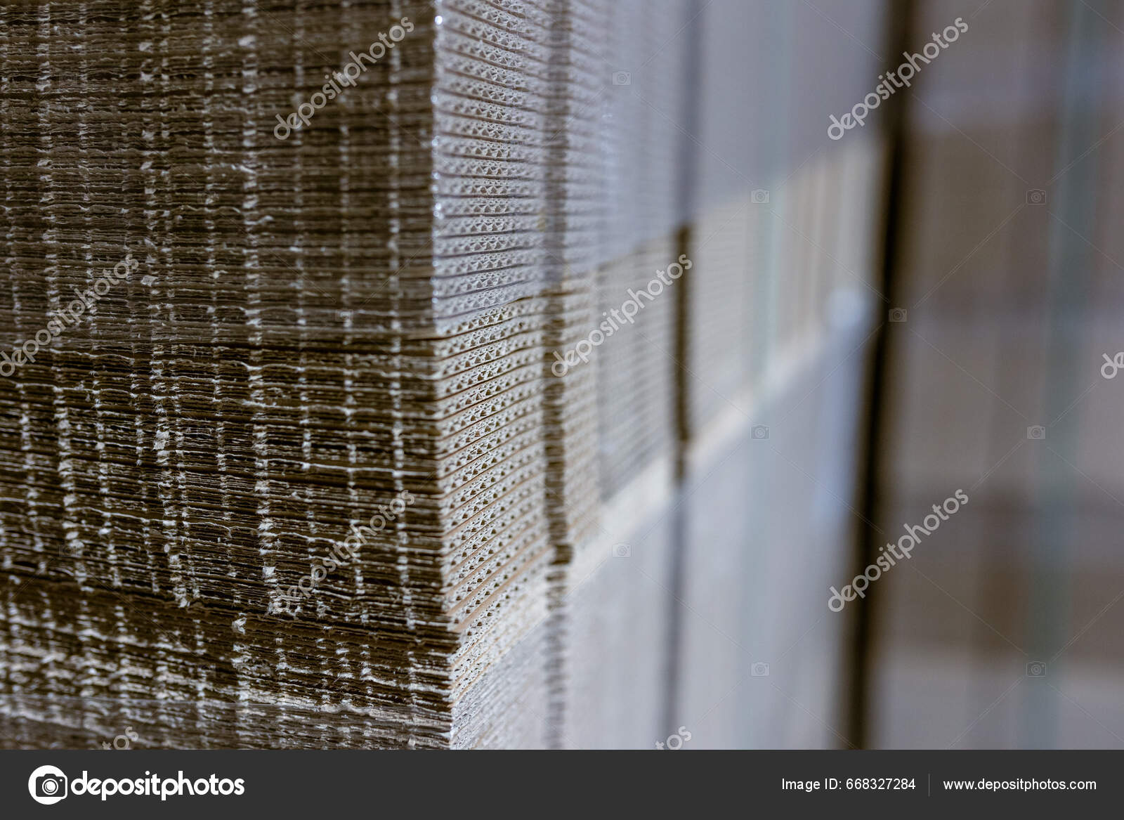 Folding Cardboard Boxes Perforated Sheets Corrugated Cardboard Stack ...