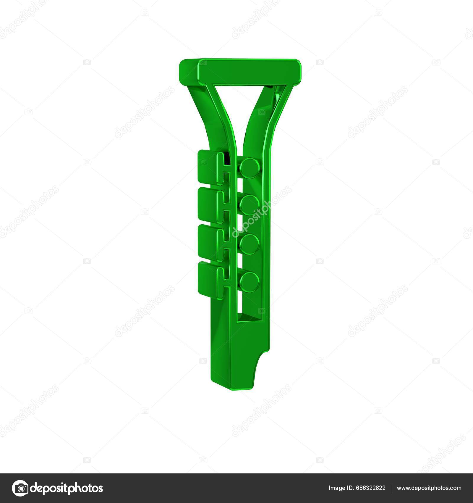 Green Clarinet Icon Isolated Transparent Background Musical Instrument ...