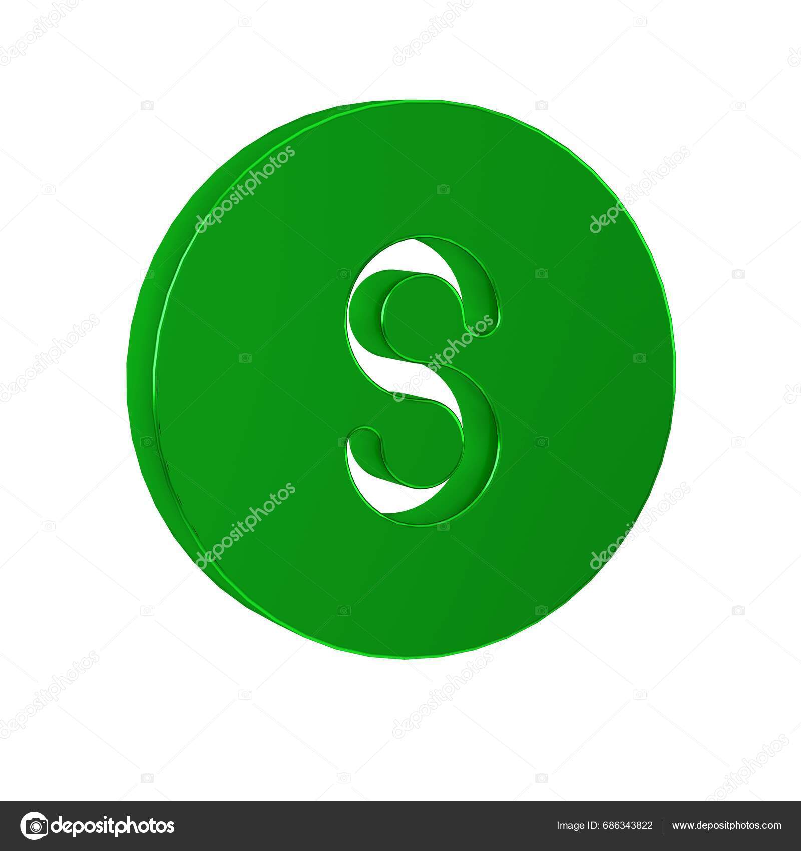 Green Compass South Icon Isolated Transparent Background Windrose ...