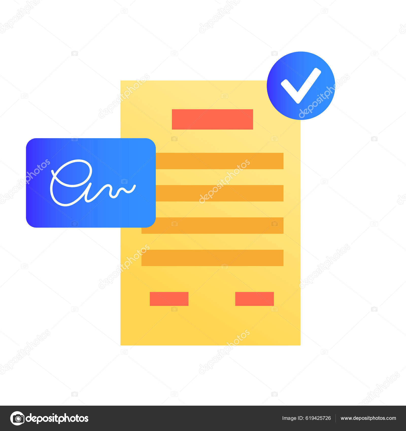 Approve Stamp Document Paper Page Accepted Contract License Accept Sign ...