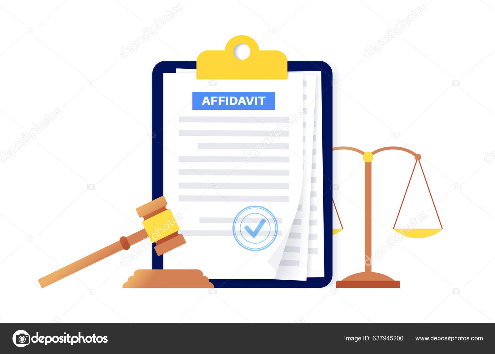 Affidavit Statement Paper Document Oath Affirmation Concept Written ...