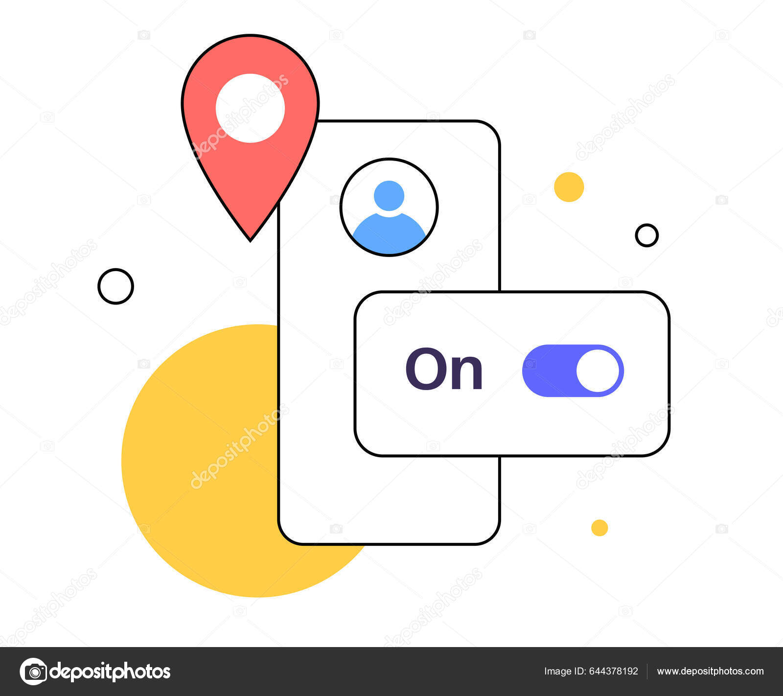 Location Settings Gps Activation Button Toggle Geolocation Mode Switch