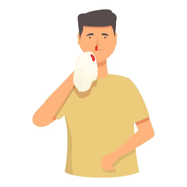 Patient Nosebleed Icon Cartoon Vector Vital Fluid Face Head Patient Stock Vector by ...
