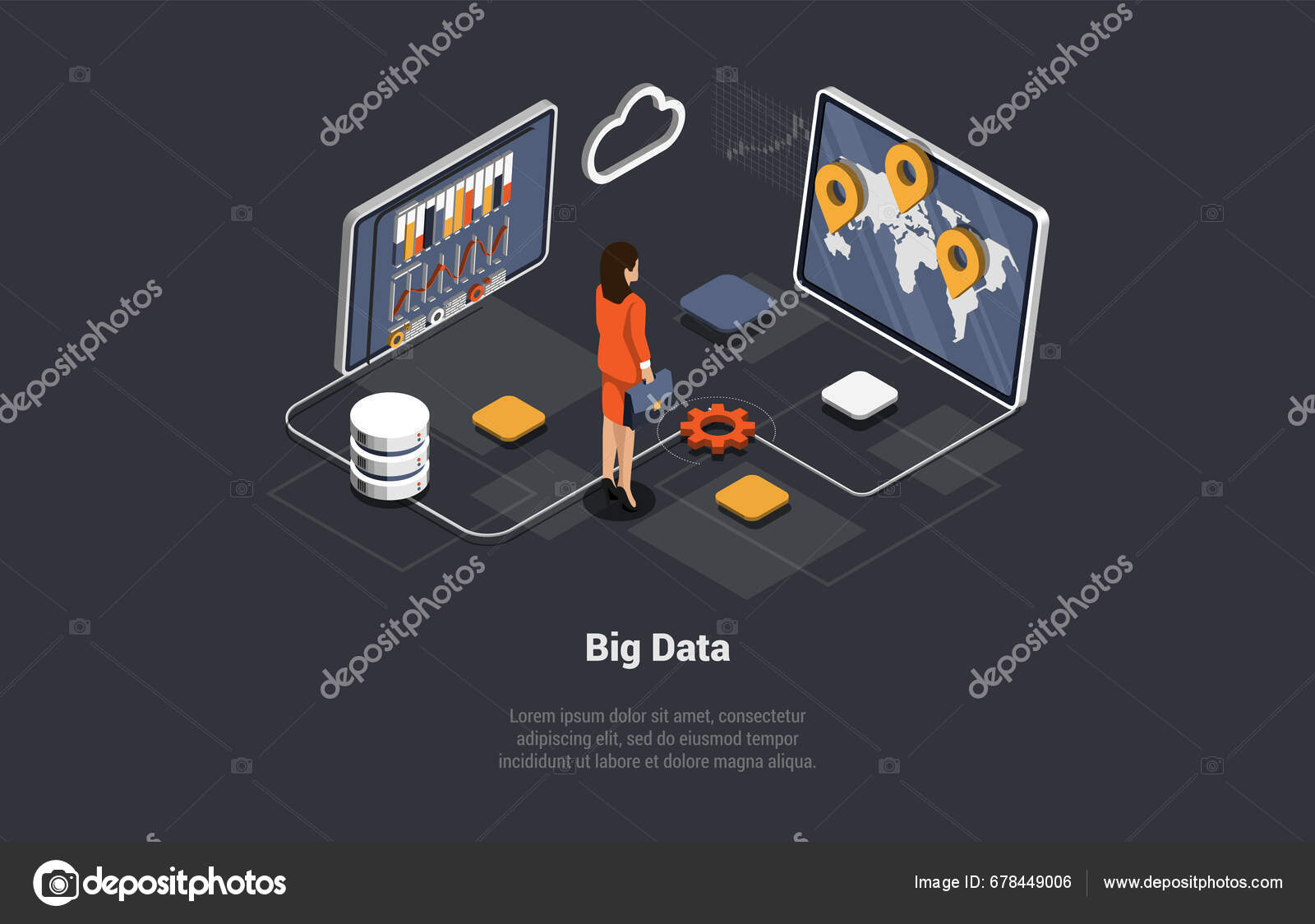 Big Data Processing Center Cloud Database Server Room Hardware Racks ... Big Data Processing Center Cloud Database Server Room Hardware Racks ...