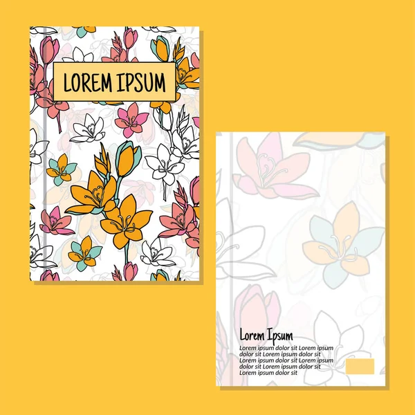 Cover Page Templates Leaves Pattern Layouts Applicable Notebooks ...