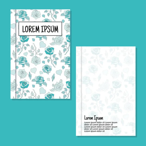 Cover Page Templates Leaves Pattern Layouts Applicable Notebooks ...