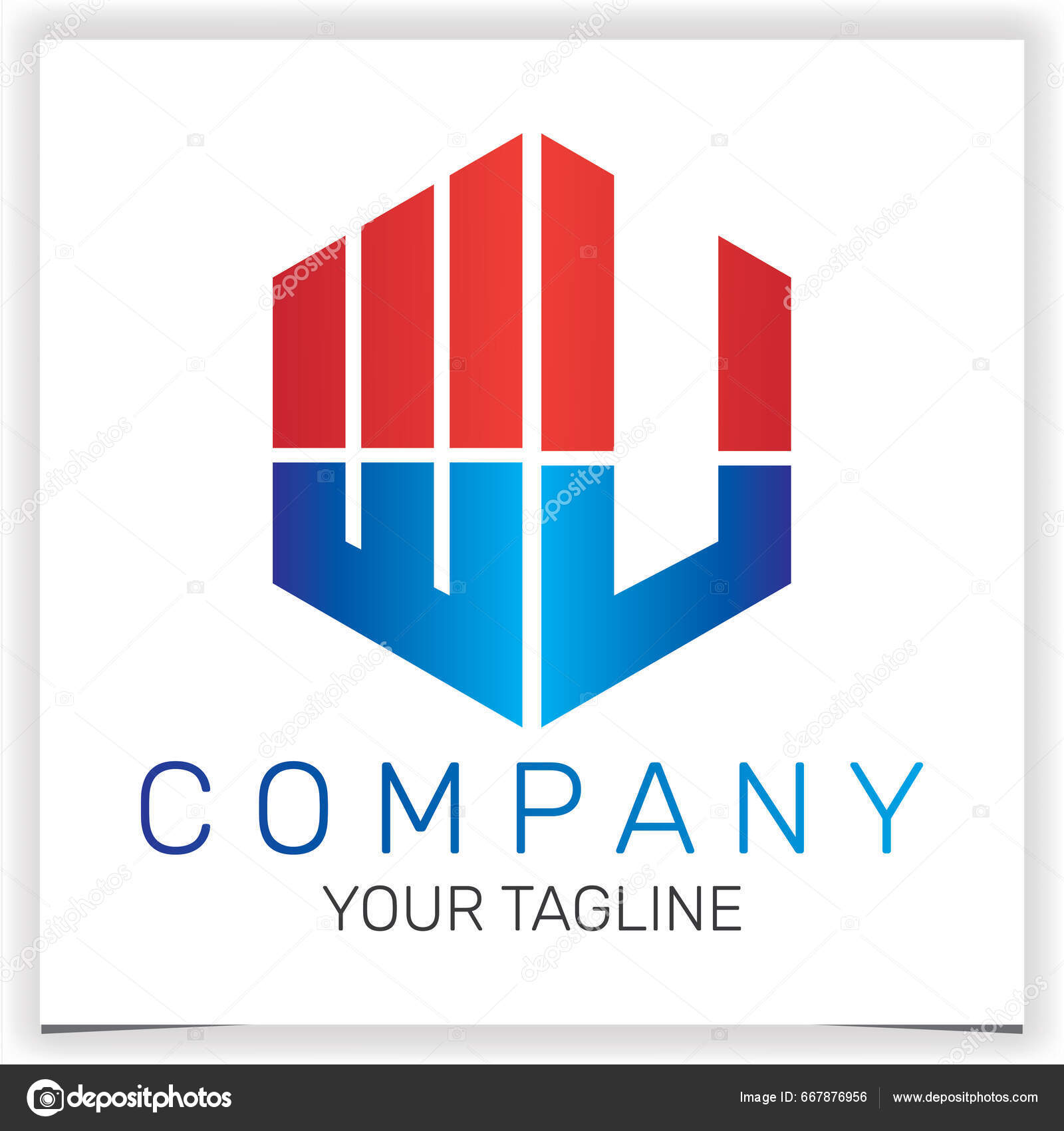 Letter Initial Hexagon Logo Icon Premium Elegant Template Vector Eps ...