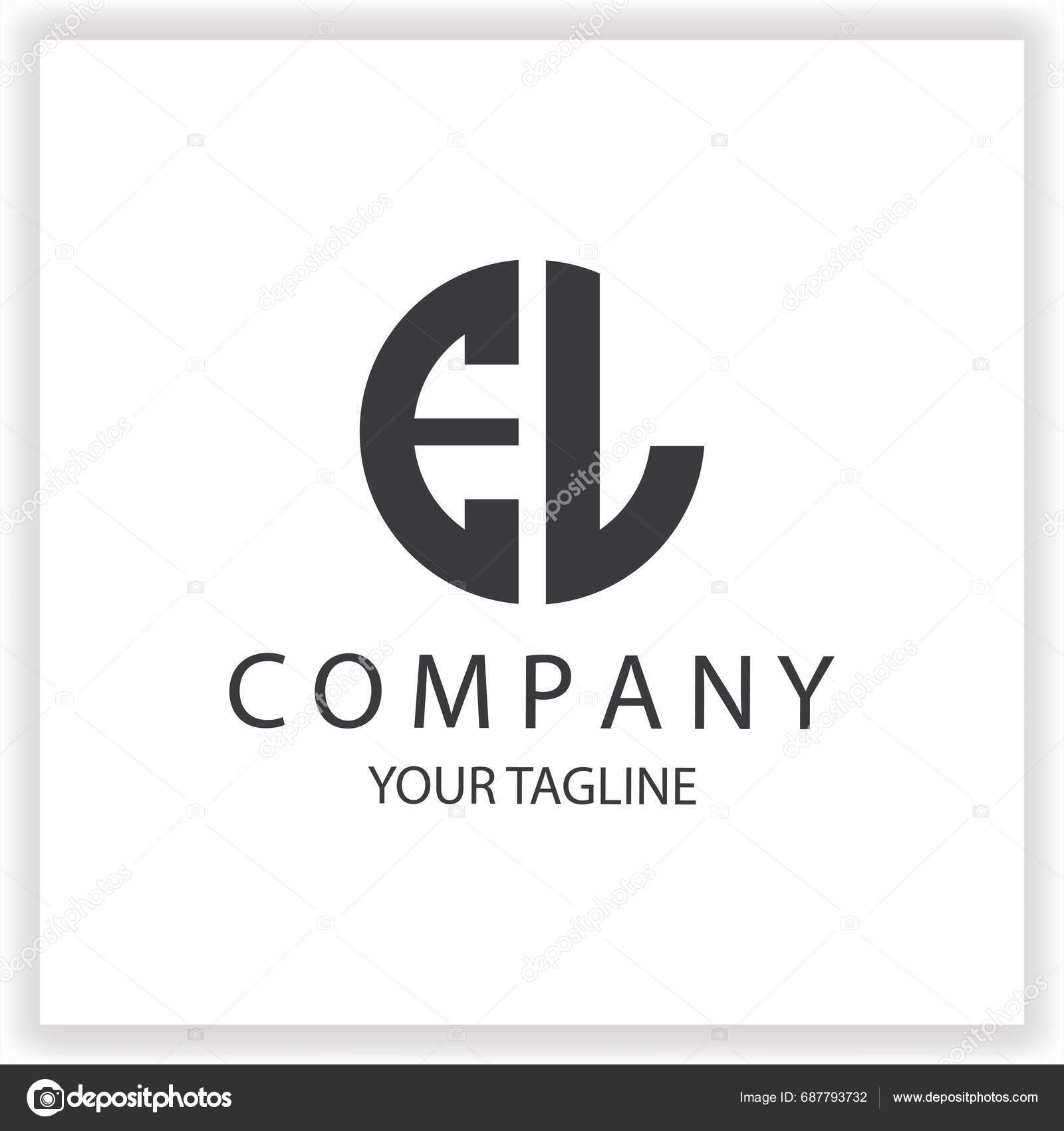 Logo Monogram Simple Modern Circle Black Colour Design Template Premium Stock Vector by ©dria ...