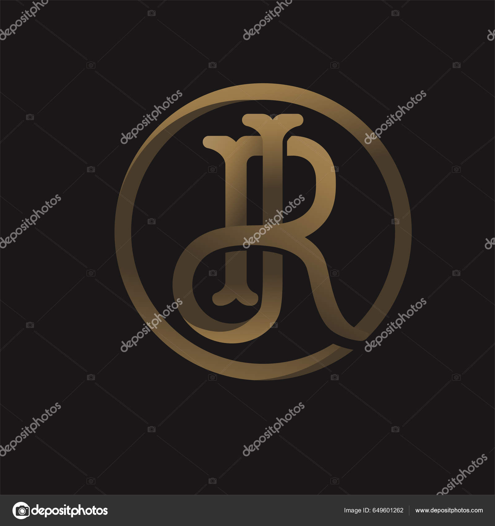 Vintage Interlocking Monogram Initial Letter Vector Illustration Stock ...