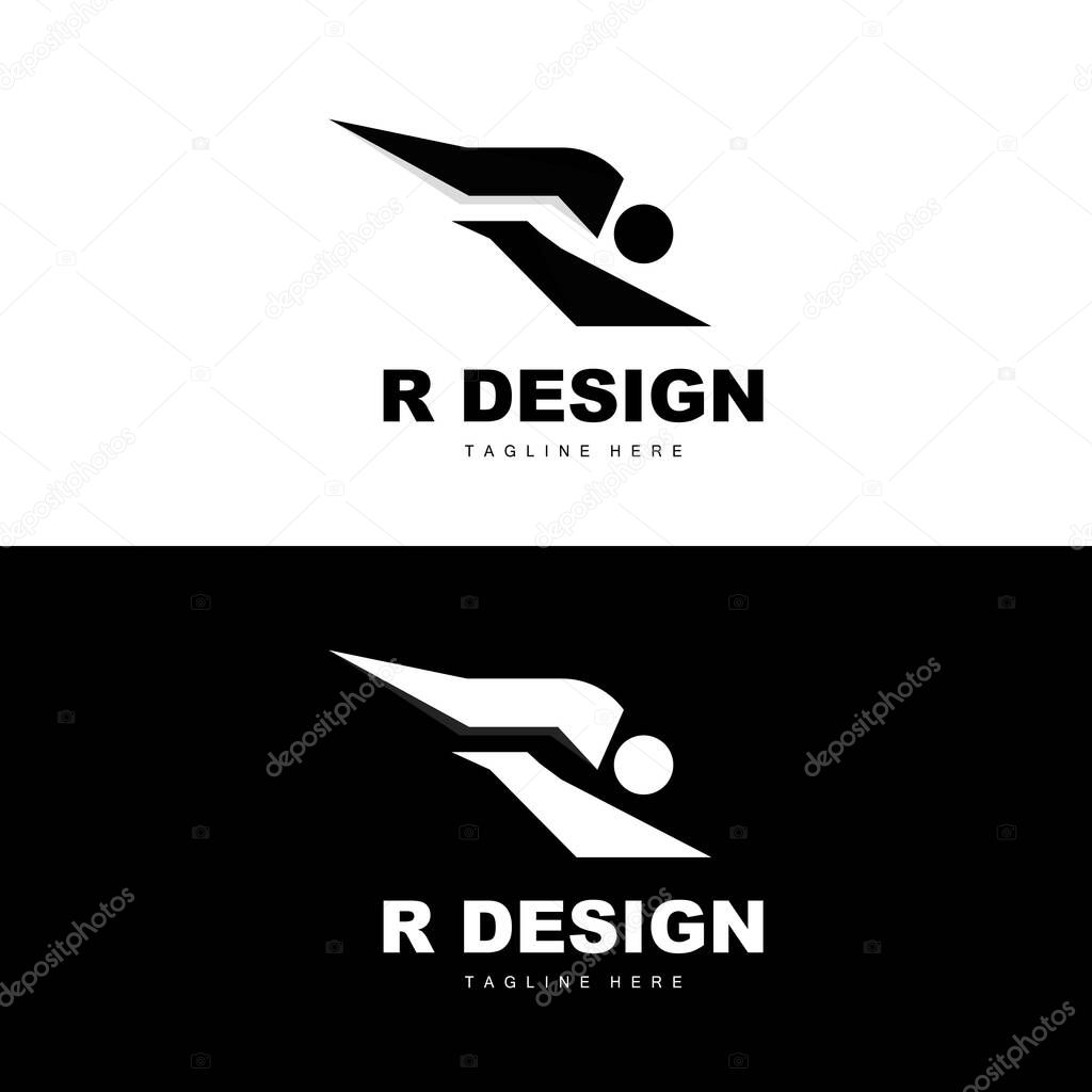 Logotipo de la marca R Letra, Vector del alfabeto, Diseño de Logotipo ...