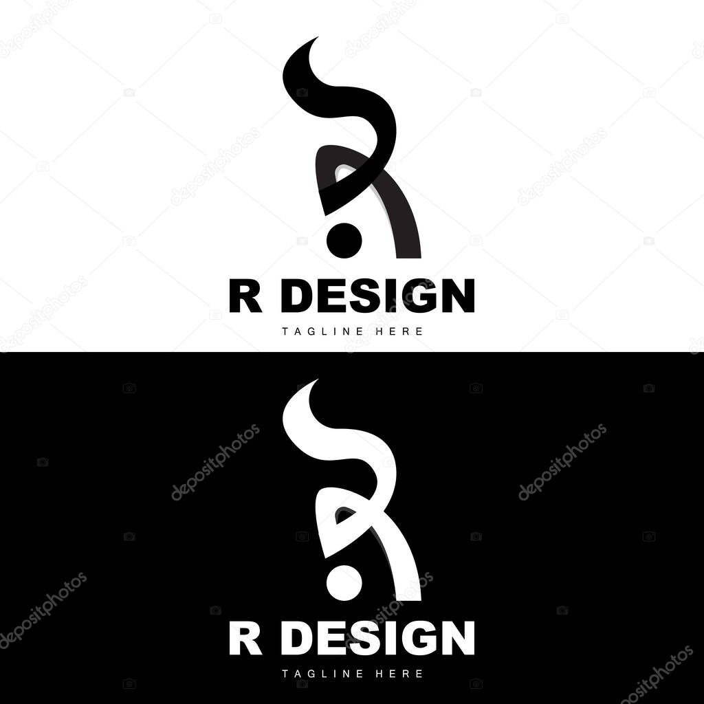 Logotipo de la marca R Letra, Vector del alfabeto, Diseño de Logotipo ...