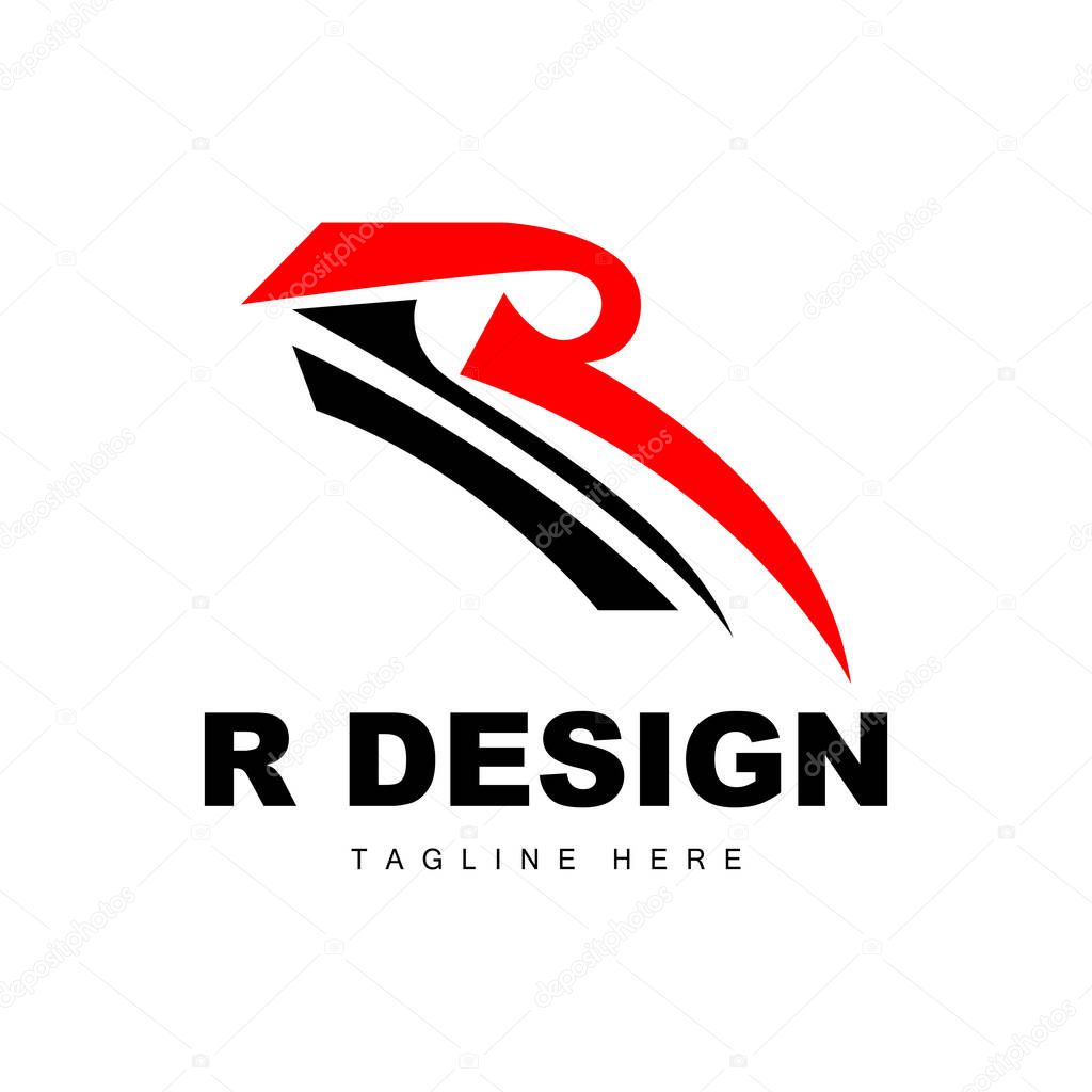 Logotipo de la marca R Letra, Vector del alfabeto, Diseño de Logotipo ...