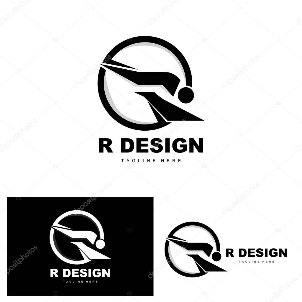 Logotipo de la marca R Letra, Vector del alfabeto, Diseño de Logotipo ...