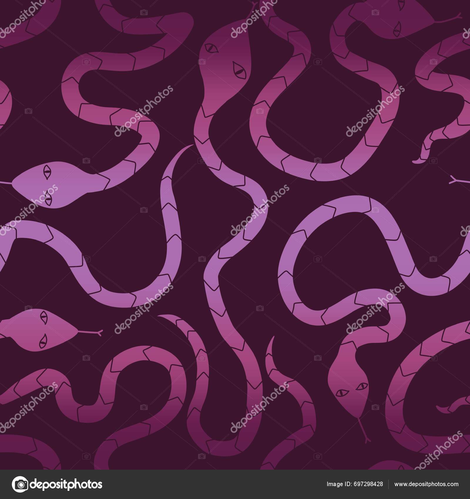 Cartoon Animals Seamless Snakes Pattern Wrapping Paper Fabrics Kids ...