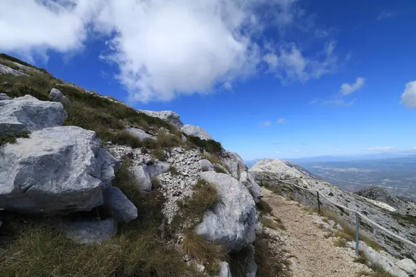 Sveti Jure Biokovo Peak Dinaric Mountains Croatia Bird's Eye View ...