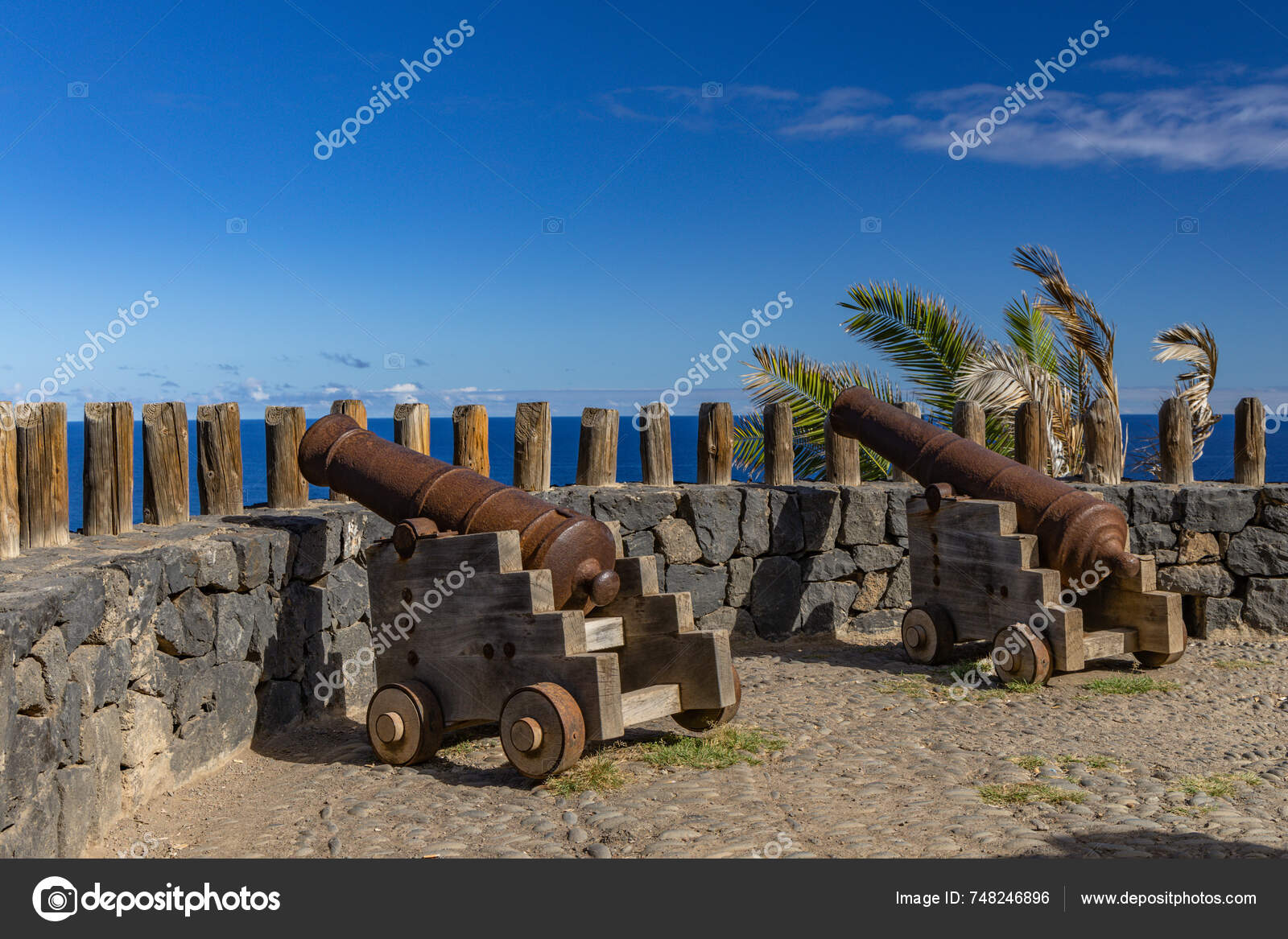 Fort San Fernando Rambla Castro Defensive Stronghold Equipped Guns ...