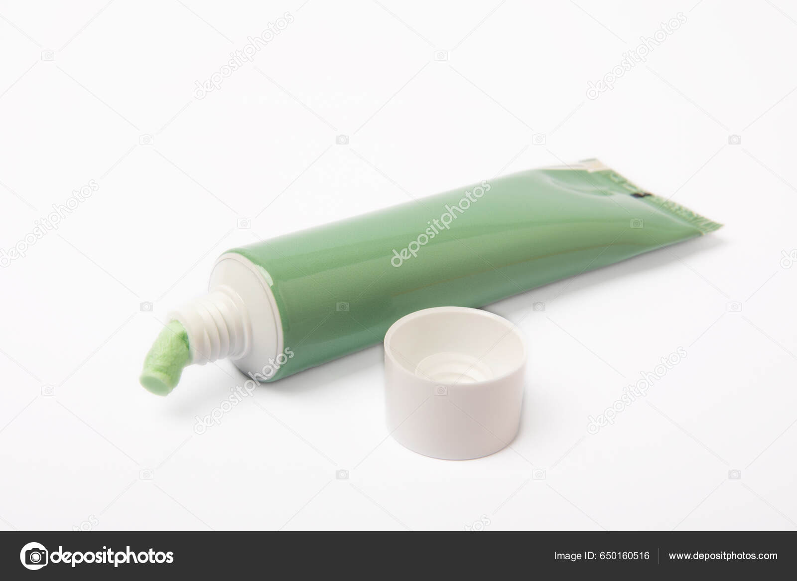 Tube Toothpaste Isolated White Background Close Prevention Dental ...