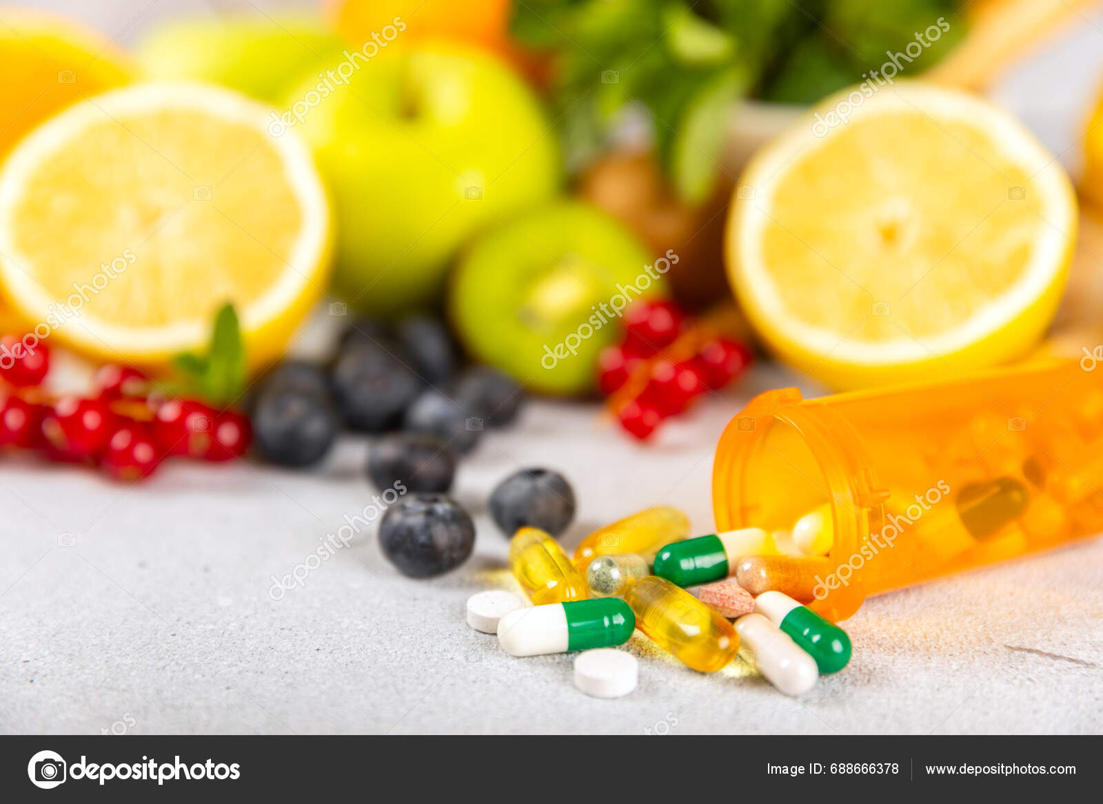 Vitamins Supplements Variety Vitamin Tablets Jar Texture Background ...