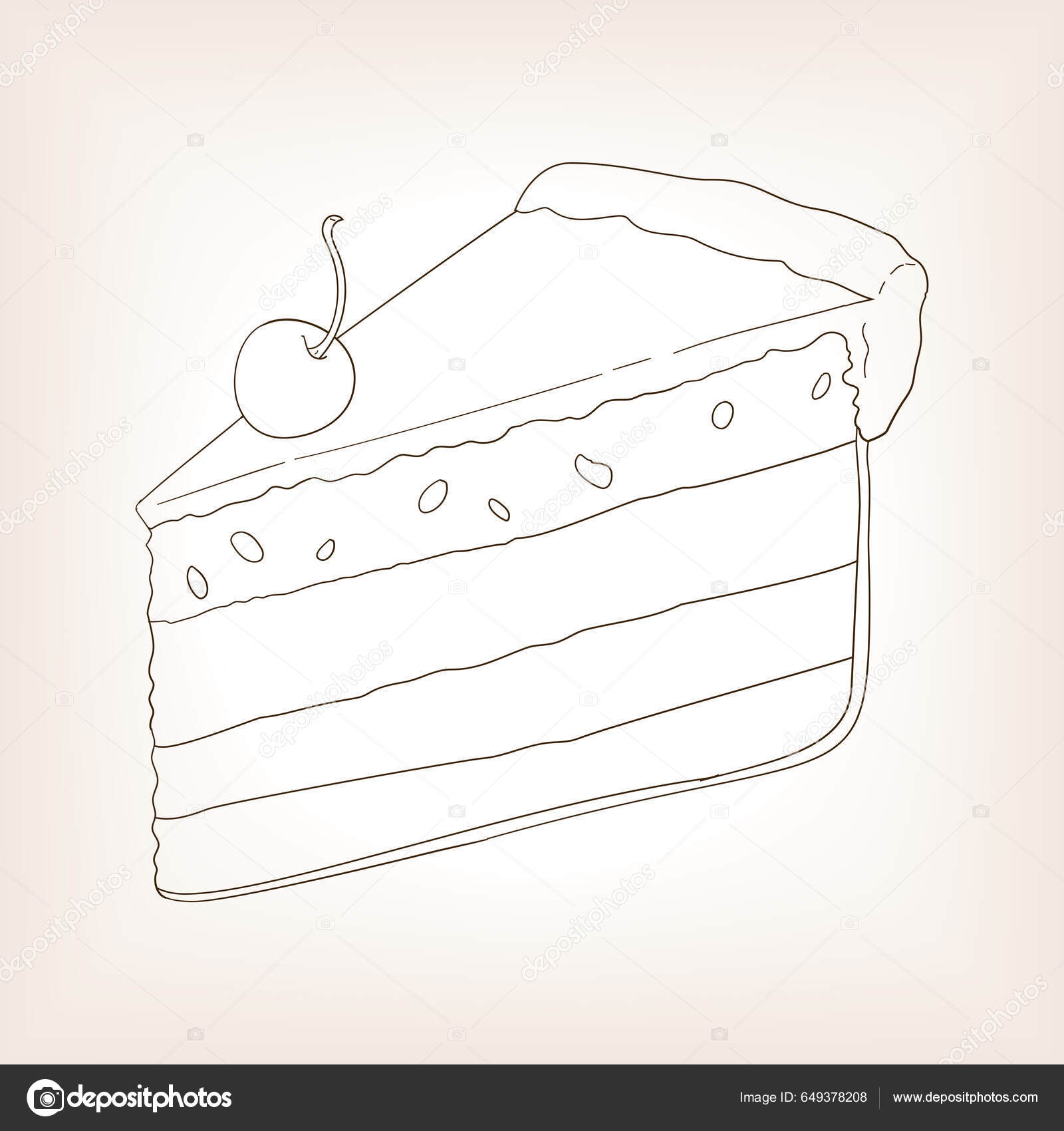 Piece Of Cake Drawing