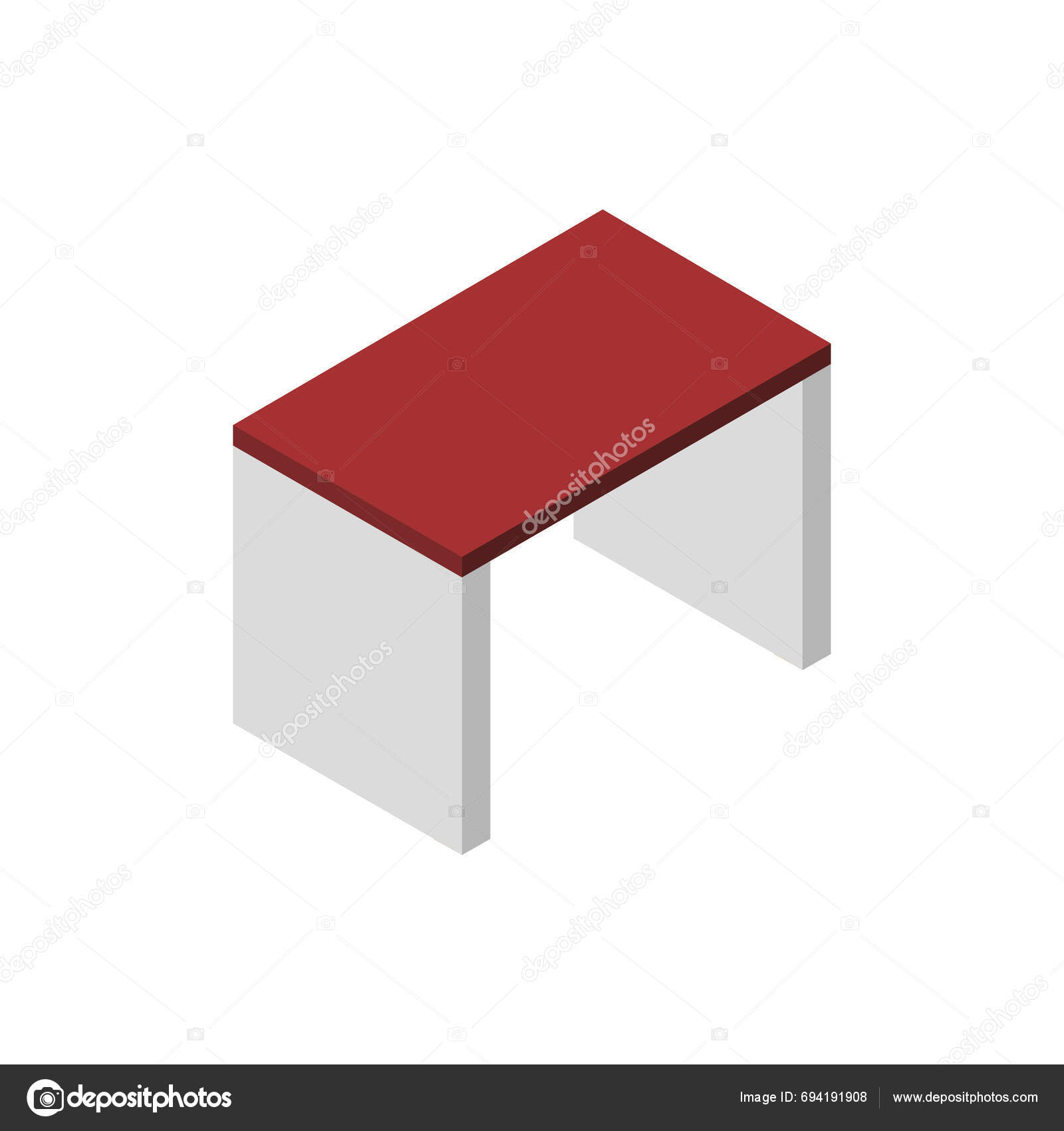 Table Modern Icon White Background Stock Vector by ©marcotrapani 694191908