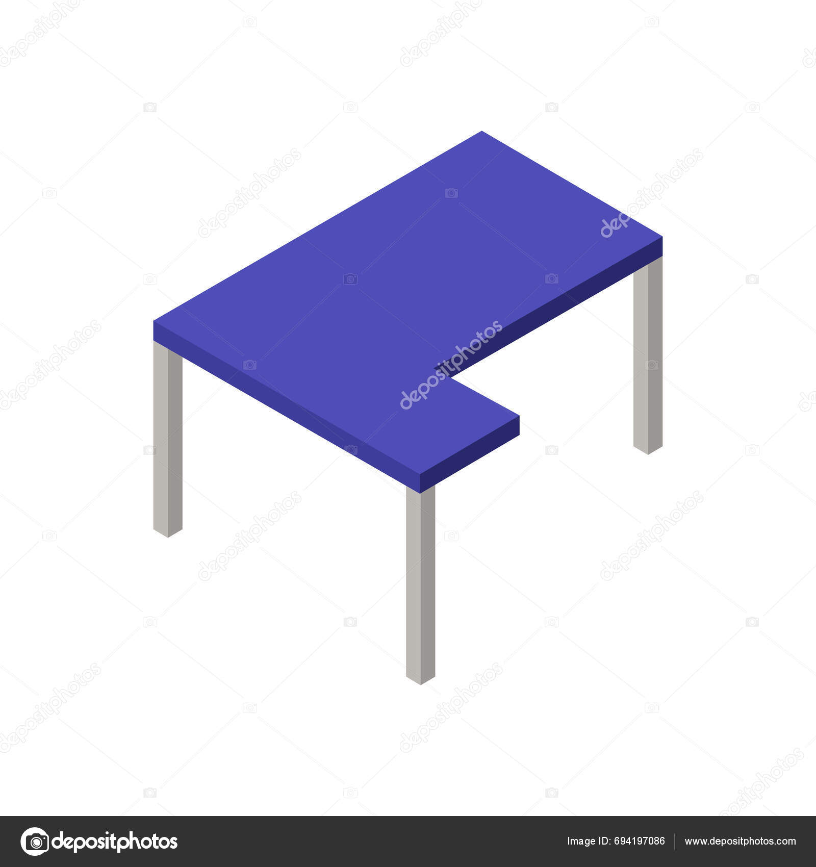 Table Modern Icon White Background Stock Vector by ©marcotrapani 694197086