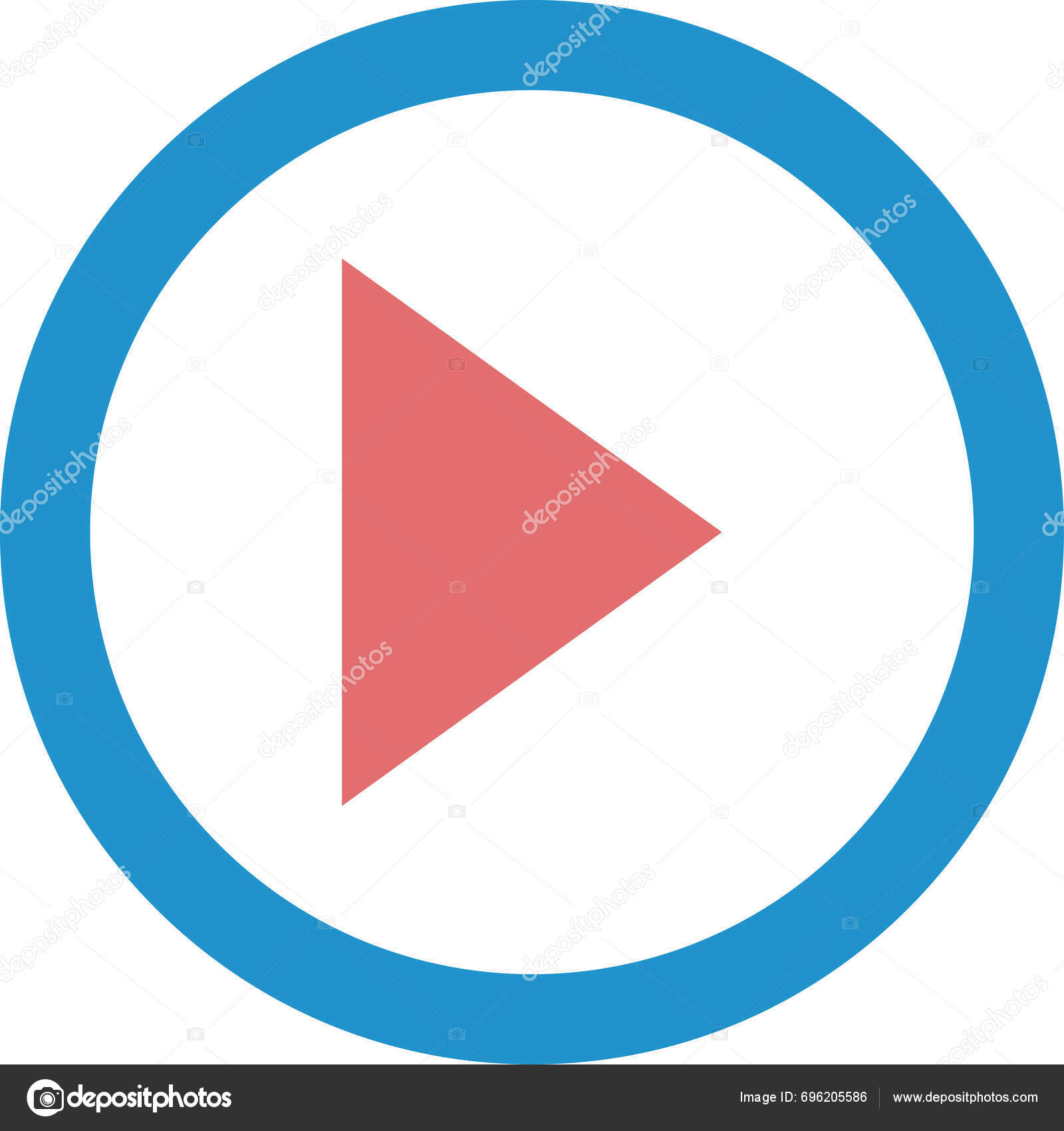 Red Arrow Direction Icon White Background Vector Illustration Stock ...