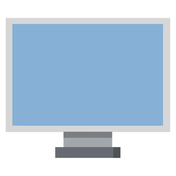 Computer Monitor Icon Isolated White Background Stock Vector by ...