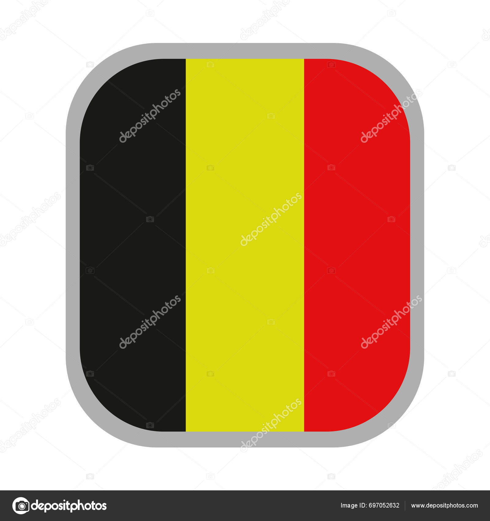 Belgium Flag Icon White Background Stock Vector by ©marcotrapani 697052632