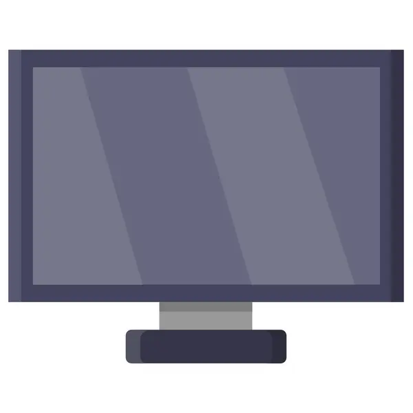 Computer Monitor Icon Isolated White Background Stock Vector by ...