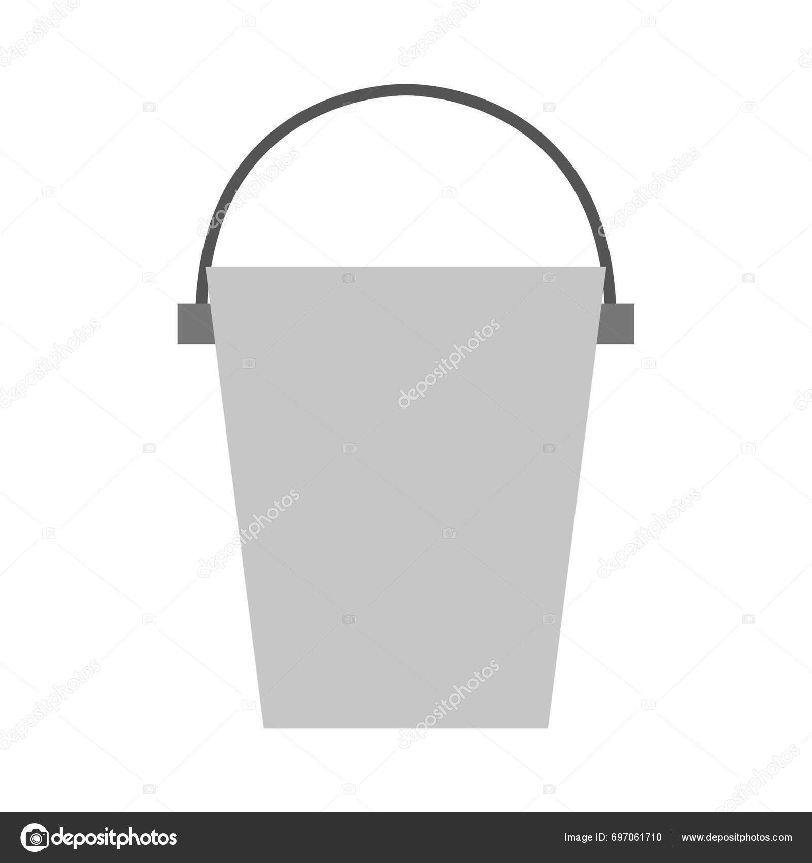 Bucket Vector Illustration Isolated White Background Stock Vector by ...