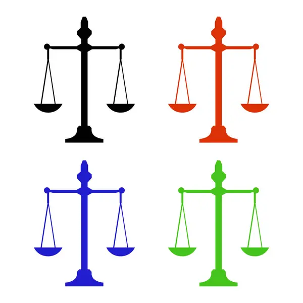 Set Color Scales Icon White Background Vector Illustration Stock Vector ...