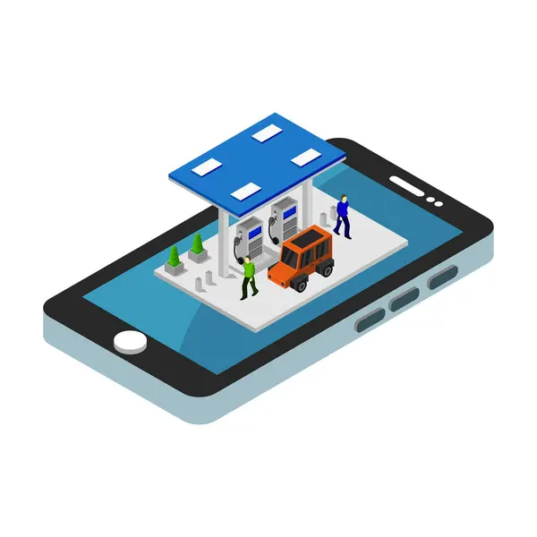 Smartphone Police Icon White Background Stock Vector by ©marcotrapani ...