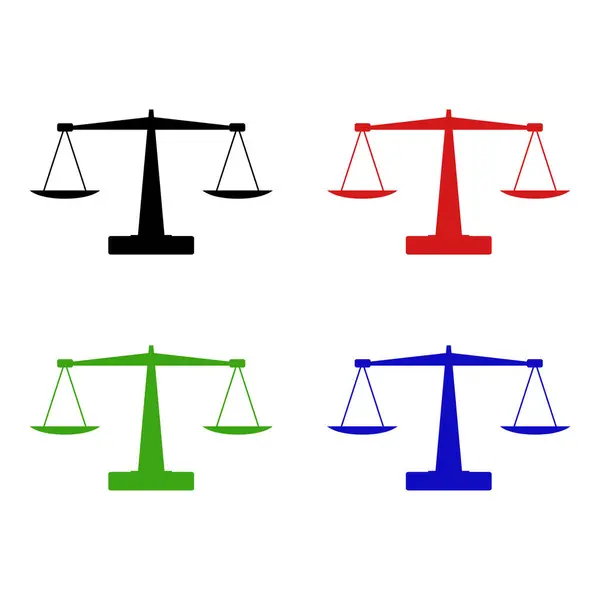 Set Color Scales Icon White Background Vector Illustration Stock Vector ...