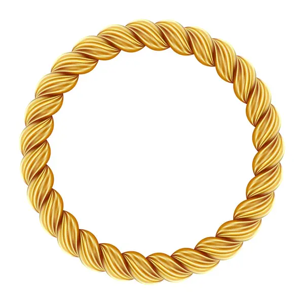 Gold rope circle Vector Images | Depositphotos